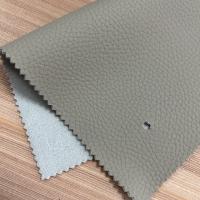 China Red faux Leather Fabric 140CM Width Lychee pattern fine texture for handbags for sale