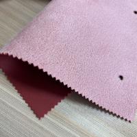 China Soft PVC Leather Fabric with Suede Backing for Sofa furniture Textile and handbags for sale