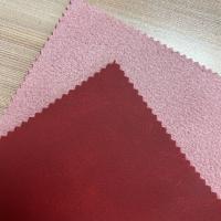China Soft PVC Leather Fabric with Suede Backing for Sofa furniture Textile and handbags for sale