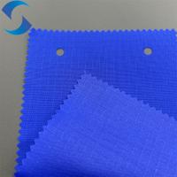 China 0.4cm Square Grid 210D Oxford Ripstop Water Resistant Fabric For Outdoor Gear for sale