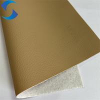 China Yellow Anti-Mildew Durable Waterproof PVC Leather Fabric for Upholstery and Automotive Applications for sale