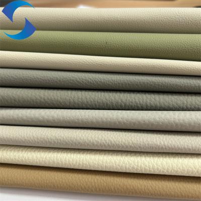 China Yellow Anti-Mildew Durable Waterproof PVC Leather Fabric for Upholstery and Automotive Applications for sale