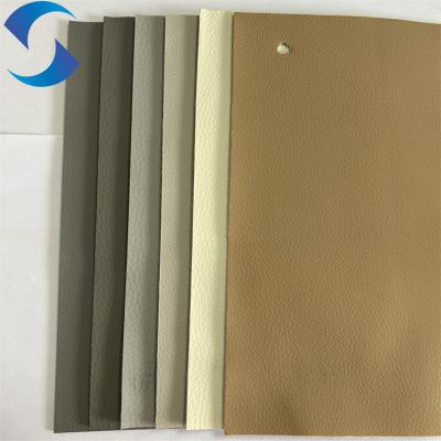 China Embossed Pattern PVC Leather Fabric with Customizable Hand Feeling and 100% Polyester Velvet Backing for Upholstery for sale