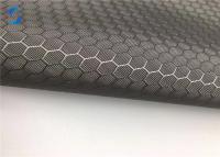 China Luggage Polyester Honey Comb Jacquard Fabric 250D PU Coated Waterproof for sale