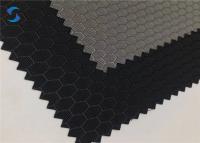 China Luggage Polyester Honey Comb Jacquard Fabric 250D PU Coated Waterproof for sale