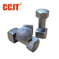 China 40Cr Material 12.9 Grade Excavator and Bulldozer Track Shoe Bolt Nut High Hardness Segment Plow Bolt and Nut for sale