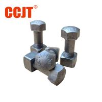 China 40Cr Material 12.9 Grade Excavator and Bulldozer Track Shoe Bolt Nut High Hardness Segment Plow Bolt and Nut for sale