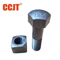 China Black Oxide Excavator Track Bolt Metric Level 12.9 Cold Formed Zinc Plated Thread Bolts for sale