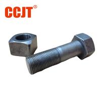 China Heavy Type Material Reasonable Excavator Track Bolts 400MM BOLT Rubber Mount Pad for sale