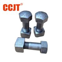 China Forged Black Zinc Finish PC300 D65 40Cr Steel Plow Bolts And Nuts Set for sale
