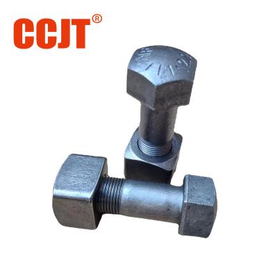 China Custom Forged Metric Grade 10.9 Carbon Steel Excavator Track Bolts PC300 D65 D375 Model for sale
