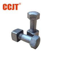 China Forging Teeth Excavator Track Bolt And Nut Metric Model PC300/400 Black Oxide Thread Roll Bolts for sale