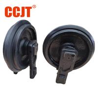 China Impact Resistance Front Idler Assy Wooden Case Packaged Excavator Track Idler / Mini Excavator for sale