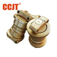 China Single Flange / Double Flange Premium Track Roller For Excavator Construction Works for sale