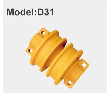 China Factory Price D31 Lug Pattern Excavator Track Roller Bottom Roller for sale