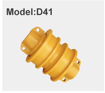 China Factory Price D41 Lug Pattern Excavator Track Roller Bottom Roller for sale