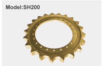 China SH200 Excavator Drive Sprocket 8-Bolt Lug Pattern for sale