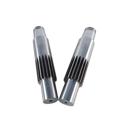 China Custom CNC Steel Drive Shafts and Spiral Gears for Mechanical Boxes ±0.002mm Tolerance for sale