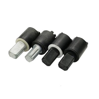 China Custom Zinc Alloy 110 Degree Damper Hinge with Shaft 5-30 KGF.CM Torque for sale