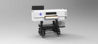 China 1800 DPI Roller Heating DTF UV Printer with 1500ml UV Ink for CMYK White Printing for sale