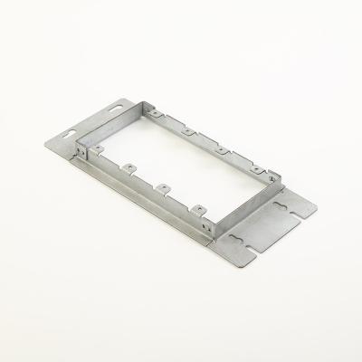 China Two Gang Metallic Outlet Box Mud Ring G60 Steel 0.60-1.60mm Thickness 14-1/4