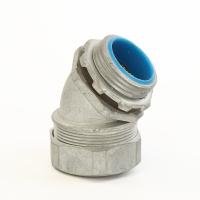 China Liquid Tight Flexible Conduit Adaptor 45 Degree Blue Insulated 1/2