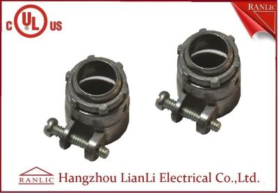 China UL Listed Zinc Die Cast Flexible Conduit Squeeze Connector Straight Type 3/8