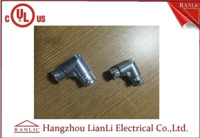 China Zinc Zamak EMT Conduit 90 Degree Pull Elbow Set Screw Type 1/2 4 Inch for sale