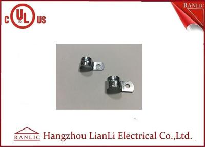 China Steel EMT Conduit Fittings Two Hole Strap Clip Electro Galvanized 3/8 to 4 Inch UL Listed for sale