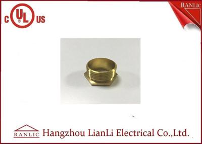China BSI Standard Brass Lock Nut Male/Female Bush 20mm 25mm with 3.00mm Wall Thickness for GI Thread Conduit Systems for sale