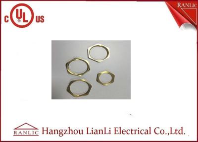 China Brass Lock Nuts 20mm-50mm with 3.5mm-6mm Thickness | Female Thread Hexagon Design for CNC Machine Processing for sale