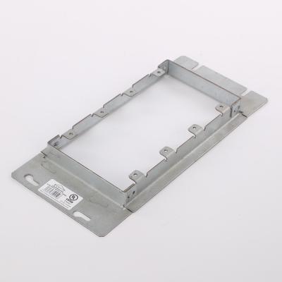 China UL Listed Galvanized Steel Outlet Box Mud Ring 1 Gang to 3 Gang 4 in Square for sale