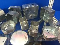 China Zinc Plated Steel Conduit Gang Box - Octagon & Square Shapes in 1-1/2