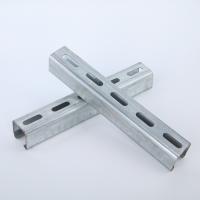 China Steel Strut C Channel 41x21mm & 41x41mm with 1.5-2.5mm Wall Thickness - Slotted or Plain Surface for sale