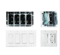 China Prefabricated Electrical Junction Box with Cable Switch Socket 2 Gang 100mm for sale