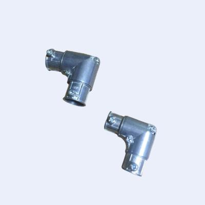 China EMT Conduit 90 Degree Connector with Zinc Alloy Cover in 1/2, 3/4, and 1 Inch Sizes - UL Certified for sale