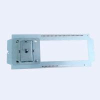 China 45 Harden Iron One Gang Box Mounting Bracket with Plaster Ring - 0.80mm-1.0mm Steel, 30μm Galvanized Coating for sale
