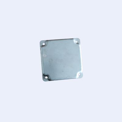 China Electrical 1.60mm Cover Conduit Junction Box With Screws Pre Galvanized for sale