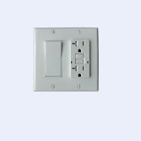 China Plaster Ring RUFFIN 2 Gang Wall Switch Assembly White Color 12 AWG Cable Fix for sale