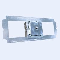 China Zinc Plated Outlet Junction Box Cover 1.20mm 1/2 and 1 Inch Depth for Electrical Rough-In for sale