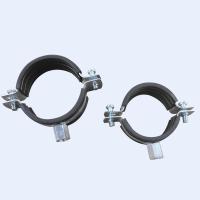 China Electro Galvanized EMT Pipe Holder Clip with 3/8-16 Thread Rod Nut 1.2mm Thickness for sale