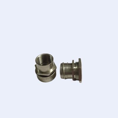 China Brass Female Flexible Conduit Adaptor 20mm 25mm Nickel Plated with 3.0mm Locknut and BSI Certification for sale