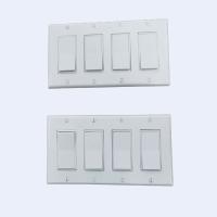 China Prefabricated 4 Gang Wall Socket Switch with 12 AWG Wire and UL Listed Box for sale
