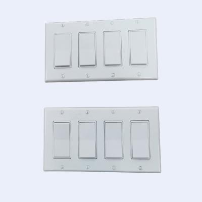 China Prefabricated 4 Gang Wall Socket Switch with 12 AWG Wire and UL Listed Box for sale