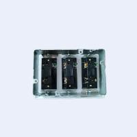 China Prefab 3 Gang Electrical Conduit Junction Box 14 AWG White Screw Snap In Socket for sale