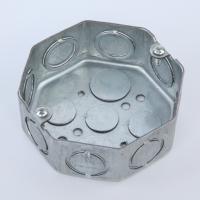 China UL Listed Prefab Eight Side Steel Conduit Box 1.60mm Thickness 1/2 3/4 Knockouts for sale