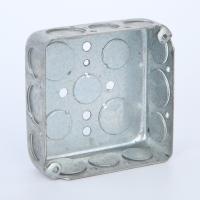 China Square Metal Conduit Box 1.60mm Thickness UL Listed Pre galvanized Finish for sale