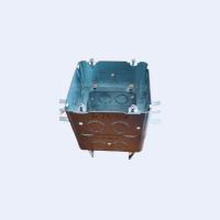 China Steel Circular Electrical Box 1/2 3/4 Inch Knockouts Pre Galvanized for sale
