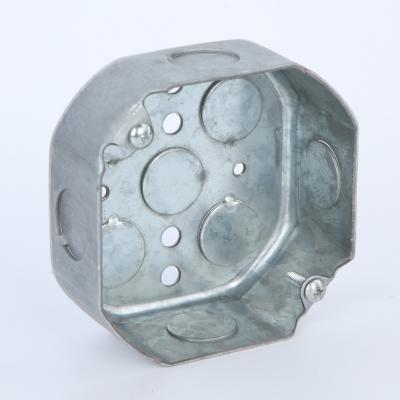 China Draw Steel Octangular Conduit Junction Box 1/2
