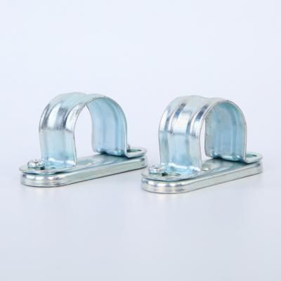 China RANLIC Malleable Iron Space Bar Saddle Zinc Plated 38mm 50mm for BS4568 Conduit for sale